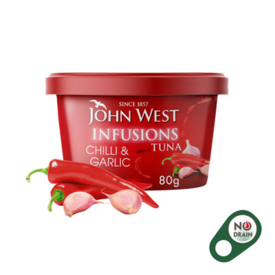 John West Chilli & Garlic No Drain Tuna Infusions 80g - ASDA Groceries