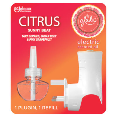 Glade Electrical Plug In Starter Kit, Citrus Sunny Beat - Holder & 1 ...