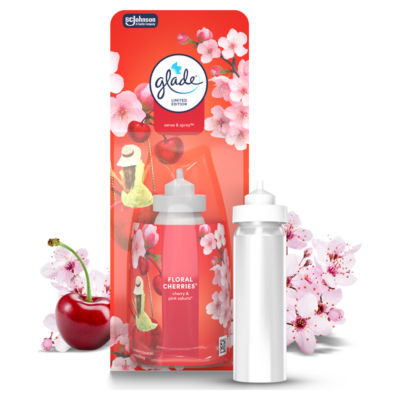Glade Sense & Spray Air Freshener Refill Floral Cherries 18ml - ASDA ...