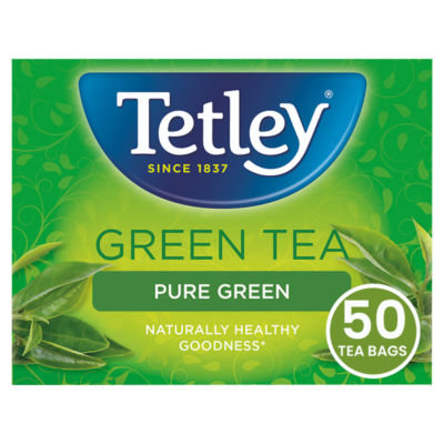 Tetley Pure Green 50 Tea Bags 100g - ASDA Groceries