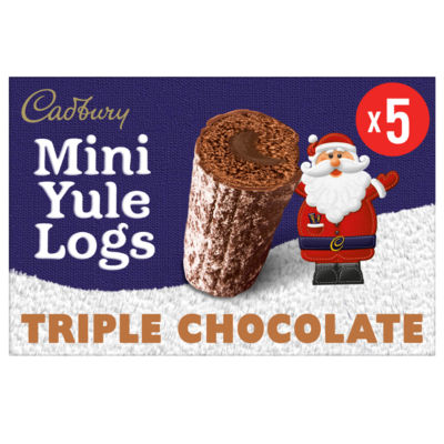 Cadbury Christmas Yule Logs Chocolate Mini Roll Cakes x5 - ASDA Groceries