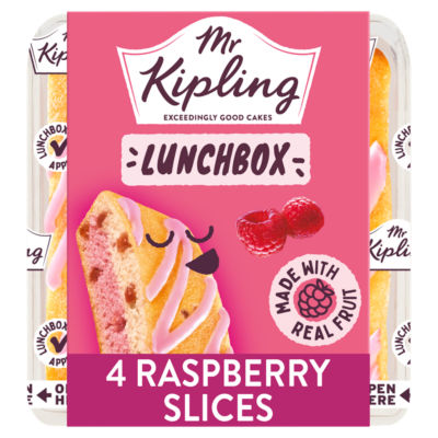 Mr Kipling Lunchbox Raspberry Cake Slices 4 pack from Mr Kipling :: Buy ...