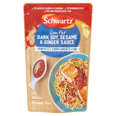 Schwartz Dark Soy, Sesame & Ginger Sauce For Fish 300g - ASDA Groceries