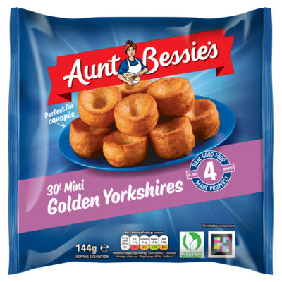 Aunt Bessie's Aunt Bessie’s 30 Mini Golden Yorkshire Puddings 144g ...