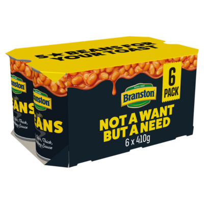 Branston Baked Beans 6 x 410g - ASDA Groceries