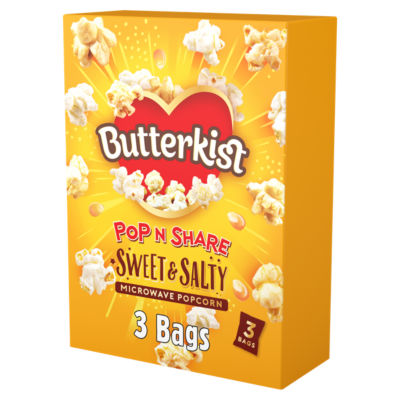 Butterkist Sweet & Salty Microwave Popcorn 3x60g - ASDA Groceries