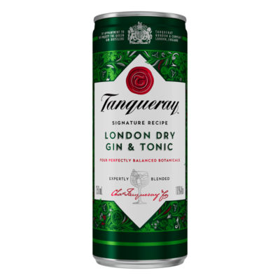 Tanqueray London Dry Gin and Tonic 6.5% vol 250ml Premix - ASDA Groceries