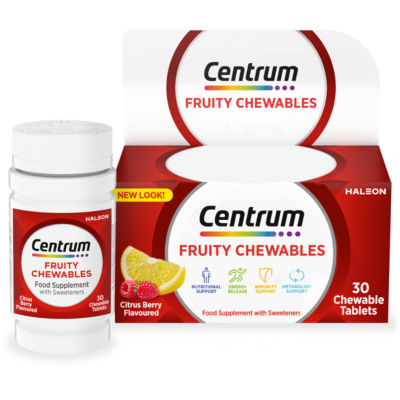 Centrum Fruity Chewables Tablets, Chewy Vitamins for Adults, 30s - ASDA ...
