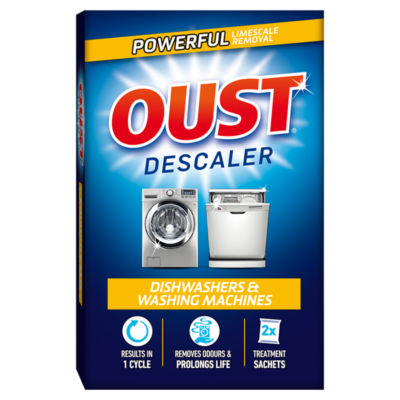Oust Dishwasher & Washing Machine Descaler Sachets 2 x 75g - ASDA Groceries