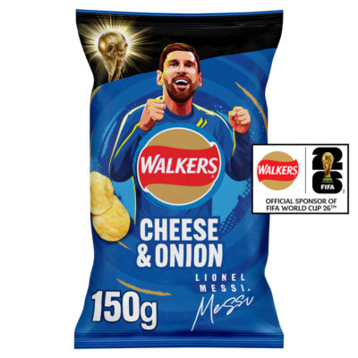 Walkers Cheese & Onion Sharing Crisps 150g - ASDA Groceries