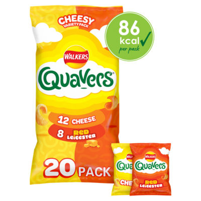 Walkers Quavers Cheesy Variety Pack 20 x 16g - ASDA Groceries