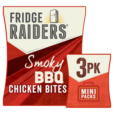 Fridge Raiders Smoky BBQ Chicken Snack Bites 3 x 22.5g - ASDA Groceries
