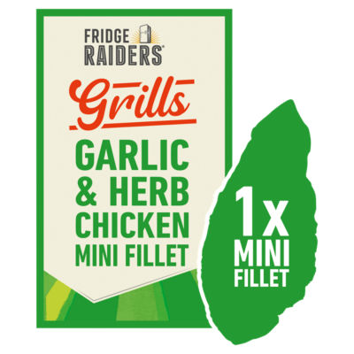 Fridge Raiders Grills Garlic & Herb Chicken Mini Fillet 35g - ASDA ...