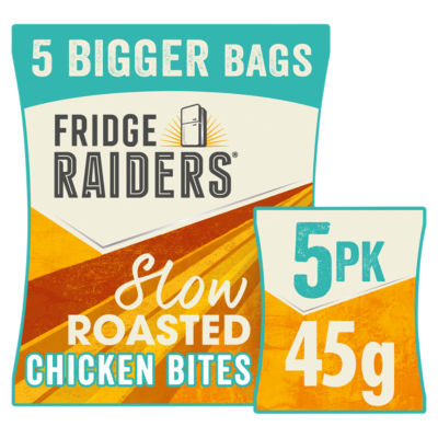 Fridge Raiders Slow Roasted Chicken Snack Bites Bigger Bags 5 x 45g ...