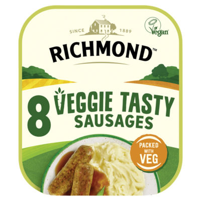 Richmond Veggie Tasty 8 Sausages 304g - ASDA Groceries