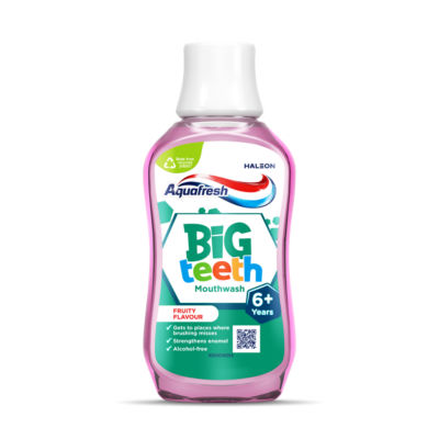 Aquafresh Kids Mouthwash Big Teeth Fruity Flavour 6-8 Years 300ml ...