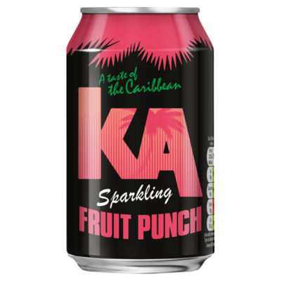 KA Fruit Punch Flavoured Fizzy Drink 330ml Can - ASDA Groceries