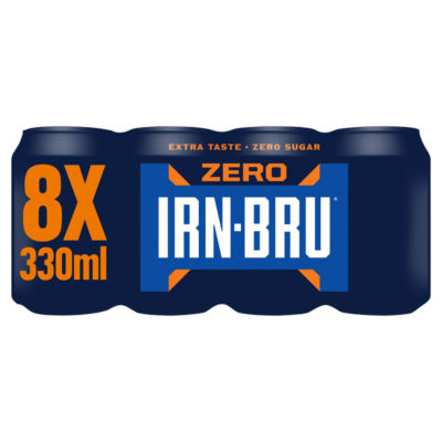 IRN-BRU IRN-BRU ZERO Sugar Soft Drink Can Multipack 8x330ml - ASDA ...