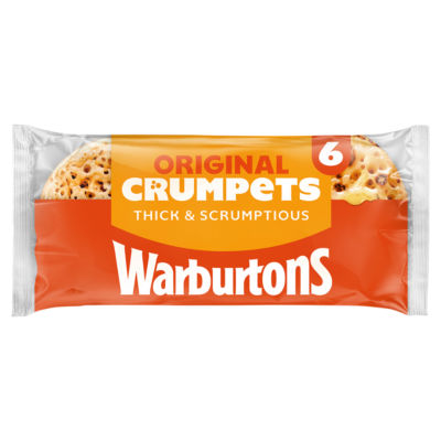 Warburtons 6 Original Crumpets - ASDA Groceries