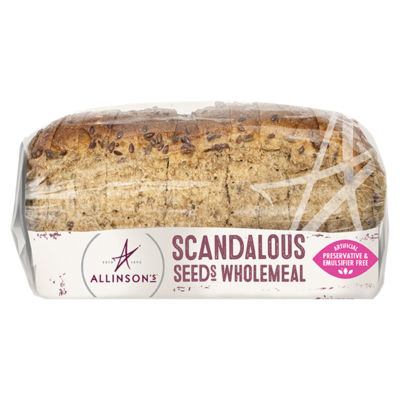 Allinson's Scandalous Seeds Wholemeal Batch Bread 650g - ASDA Groceries