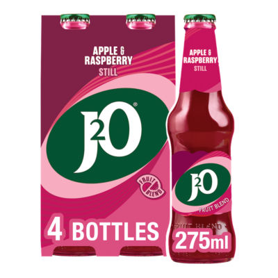 J2O J2O Apple & Raspberry Bottles 4 x 275ml - ASDA Groceries