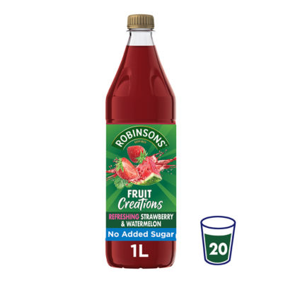 Robinsons Fruit Creations Refreshing Strawberry & Watermelon 1L - ASDA ...