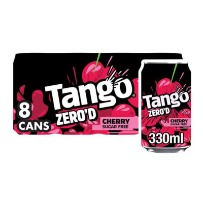 Tango Zero'd Cherry Sugar Free Cans 8 x 330ml - ASDA Groceries
