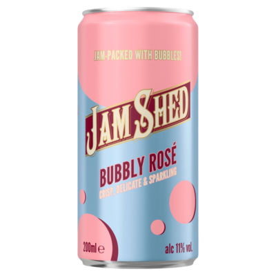 Jam Shed Bubbly Rosé Can 200ml - ASDA Groceries