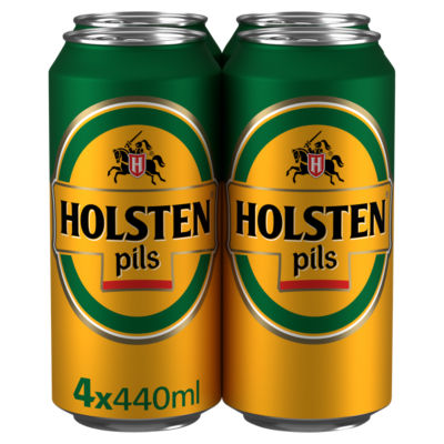 Holsten Pils Pils Lager Beer 4 x 440ml Cans - ASDA Groceries