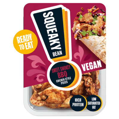 Squeaky Bean Chicken Style Pieces Sweet Smokey BBQ 130g - ASDA Groceries