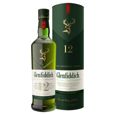 Glenfiddich 12 Year Old Single Malt Scotch Whisky 70cl - ASDA Groceries
