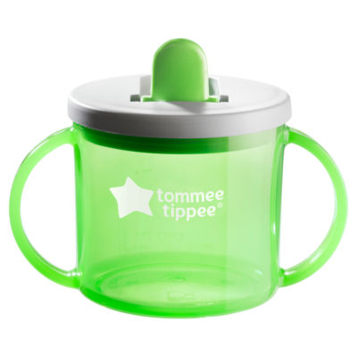 Tommee Tippee 190ml First Cup Sippy Cup, Free-Flow Spout, Easy Grip ...