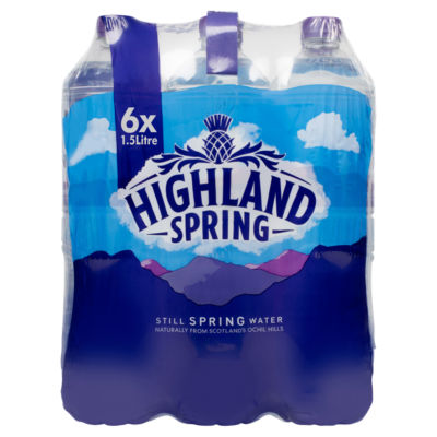 Highland Spring Still Spring Water 6 x 1.5L - ASDA Groceries