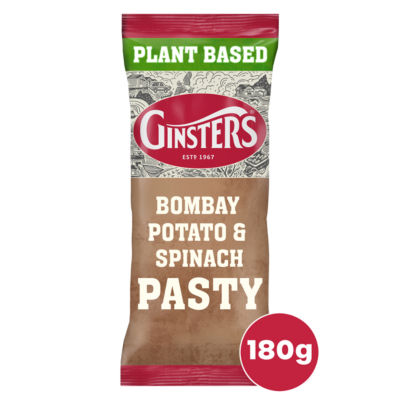 Ginsters Vegan Bombay Potato & Spinach Pasty 180g - ASDA Groceries