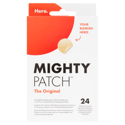 Hero Mighty Patch Original Pimple Patches for Acne Treatment - 24 Spot ...