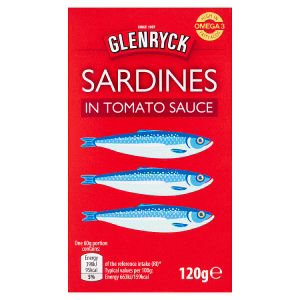 Glenryck Sardines in Tomato Sauce 120g - ASDA Groceries