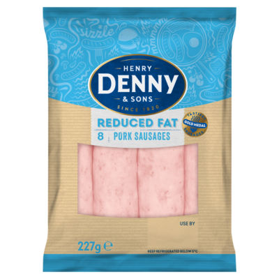 Denny 8 Reduced Fat Pork Sausages 227g ASDA Groceries