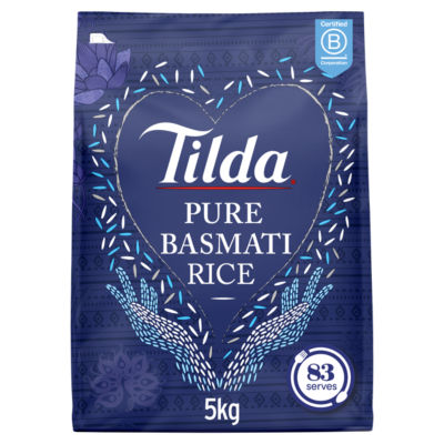 Tilda Pure Original Basmati Rice 5kg - ASDA Groceries