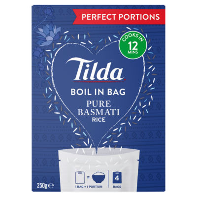 Tilda Boil in Bag Pure Basmati Rice 250g - ASDA Groceries