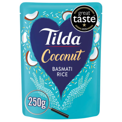 Tilda Microwave Coconut Basmati Rice 250g - ASDA Groceries
