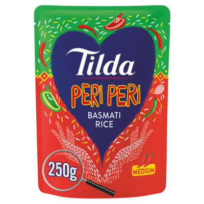 Tilda Microwave Peri Peri Basmati Rice 250g - ASDA Groceries