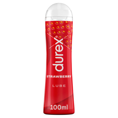 Durex Strawberry Lube Water Based Flavoured Edible 100ml - ASDA Groceries