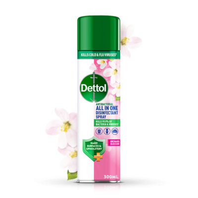 Dettol Antibacterial All in One Disinfectant Spray Orchard Blossom ...
