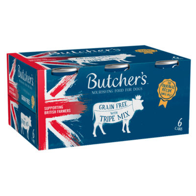 Butcher's Tripe Wet Dog Food Tins 6 x 400g - ASDA Groceries