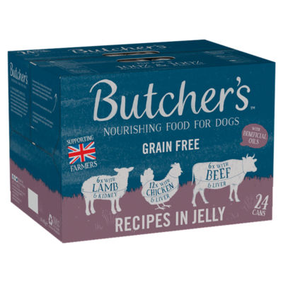 Butcher's Nourishing Food for Dogs Chunks in Jelly 24 x 400g - ASDA ...