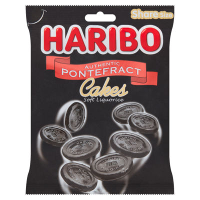 Haribo Pontefract Cakes Chewy Liquorice Sweets Sharing Bag 175g - ASDA ...