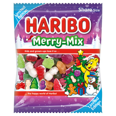 Haribo Merry-Mix Fruit, Candyfloss & Marshmallow Flavour Jelly & Foam ...