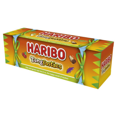 Haribo Tangfastics Fruit & Cola Flavour Fizzy Jelly & Foam Sweets Gift ...