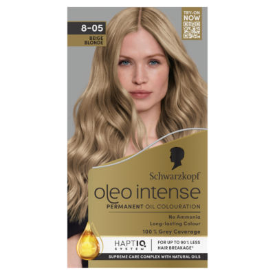 Schwarzkopf Oil Colouration 8-05 Beige Blonde Permanent Hair Dye - ASDA ...