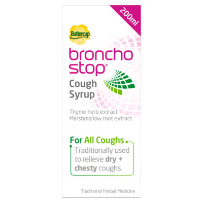 Buttercup Bronchostop Cough Syrup (200ml) - Relief for Dry or Chesty ...